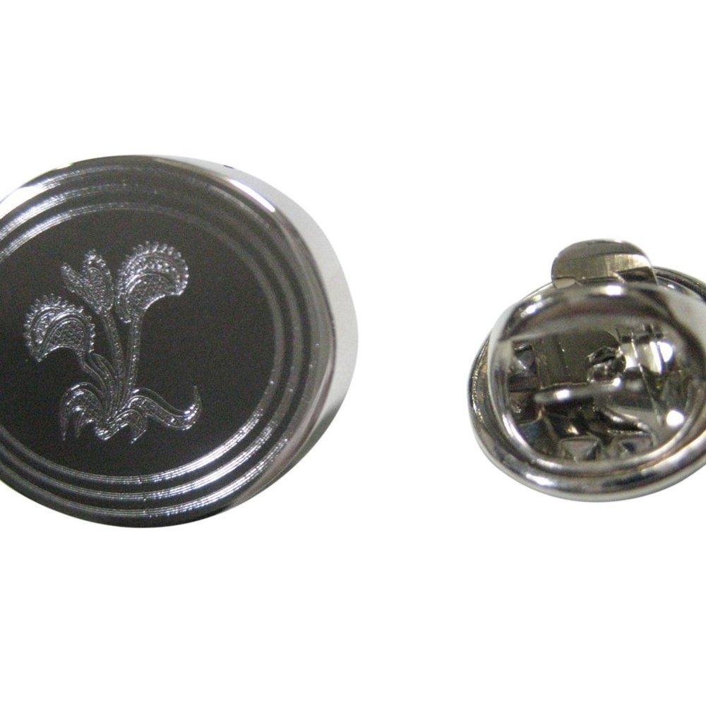 Oval Venus Fly Trap Carnivorous Plant Lapel Pin - Gem